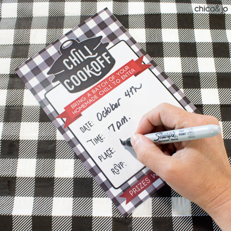 Chili Cook-off Party Invitations | Chica and Jo