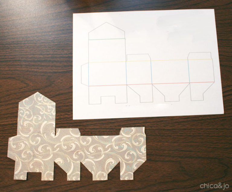 Free Wedding Favor Box Template | Chica and Jo