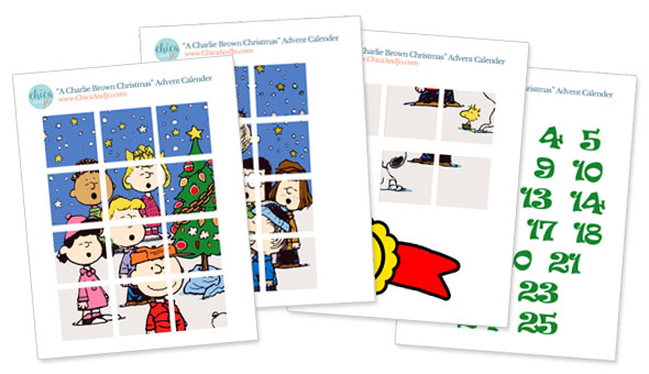 Charlie Brown Christmas Advent Calendar | Chica and Jo