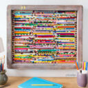 Upcycled Artwork to Display a Pencil Collection | Chica and Jo