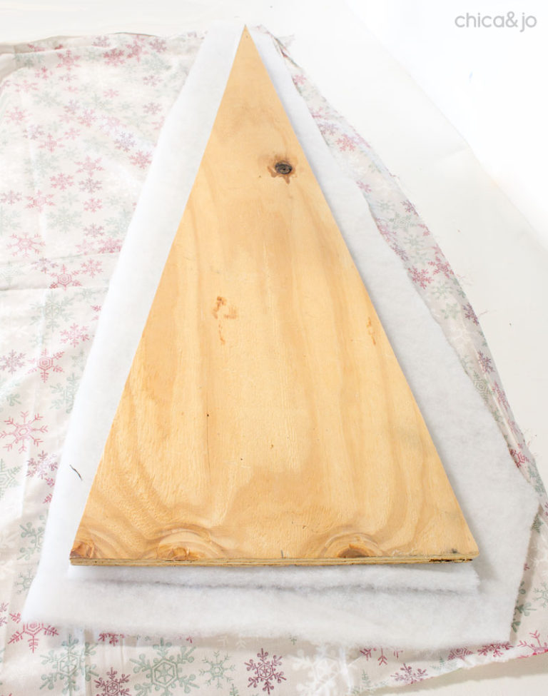 Upholstered Fabric Christmas Trees with Tufting | Chica and Jo