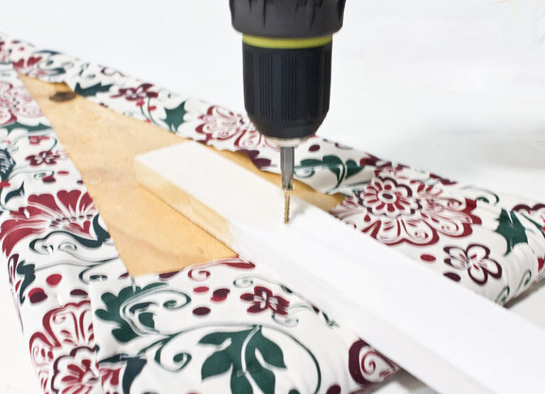 Upholstered Fabric Christmas Trees with Tufting | Chica and Jo
