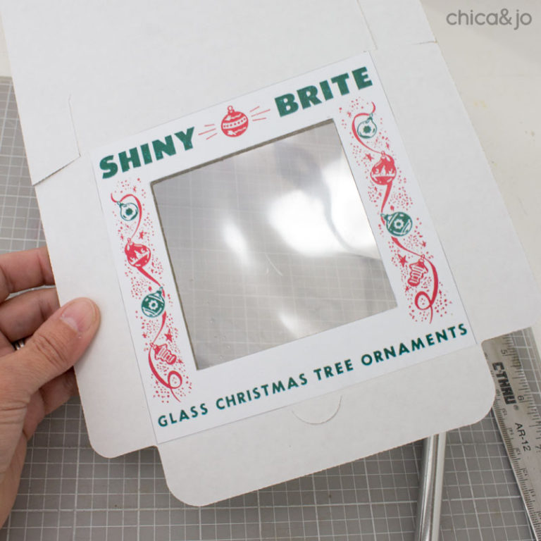Shiny Brite Vintage Ornament Party Favor Boxes | Chica and Jo
