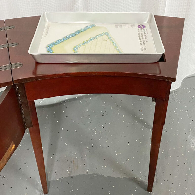 DIY Bar Cart from a Vintage Sewing Machine Cabinet | Chica and Jo