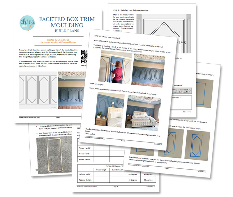 Faceted Box Trim Moulding Build Plans | Chica and Jo