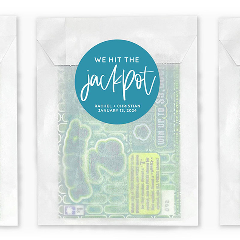 7 Lottery Ticket Wedding Favor Ideas | Chica and Jo