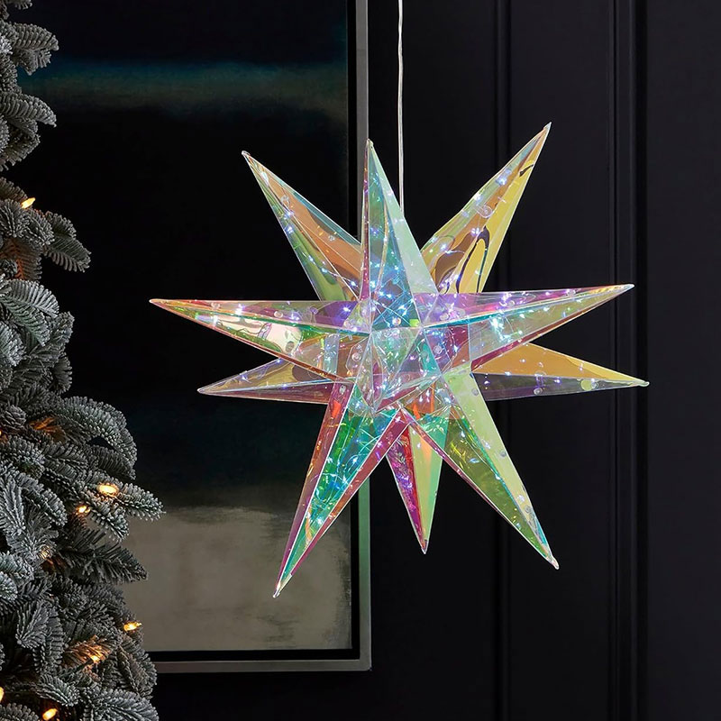 15 Prismatic Iridescent Christmas Decor Trend (2024) | Chica and Jo