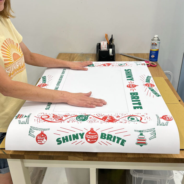 Make a Giant Shiny Brite Christmas Ornament Box | Chica and Jo